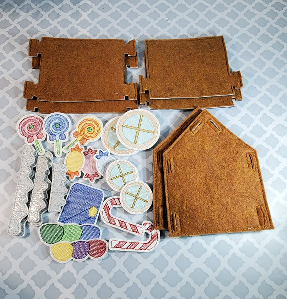 3D Gingerbread House and Accessories – A-Z Blanks and Designs