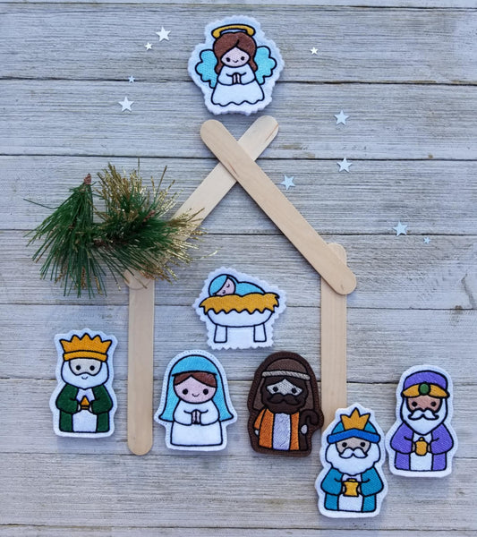 Chunky Nativity Finger Puppet Bundle 1 – A-Z Blanks and Designs