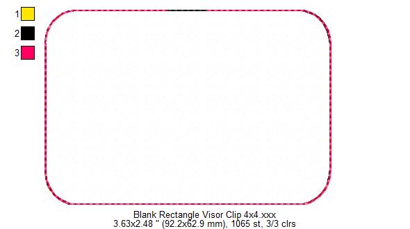 Blank Rectangle Visor Clip – A-Z Blanks and Designs