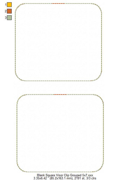 Blank Square Visor Clip – A-Z Blanks and Designs