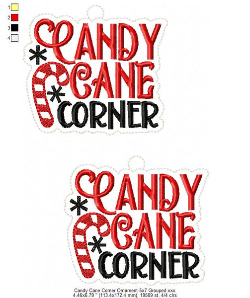 Candy Cane Corner Ornament – A-Z Blanks and Designs