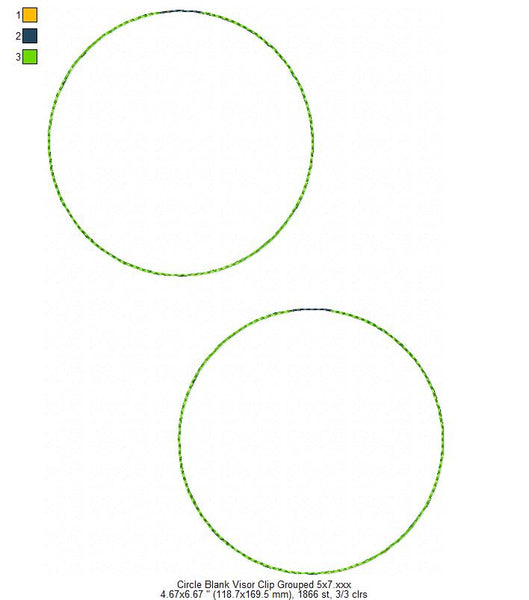 Blank Circle Visor Clip – A-Z Blanks and Designs