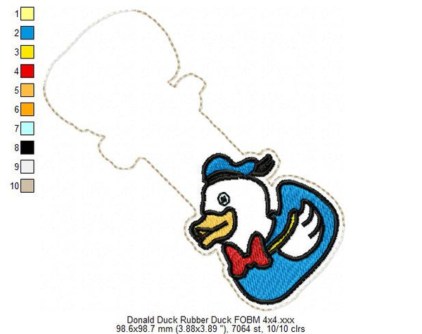 Rubber Duck Don Duck FOBM – A-Z Blanks and Designs