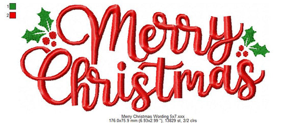 Merry Christmas Wording – A-Z Blanks and Designs