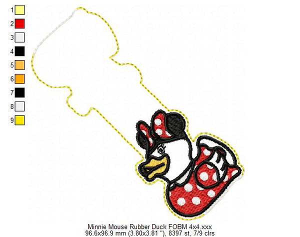 Rubber Duck Girl Mouse FOBM – A-Z Blanks and Designs