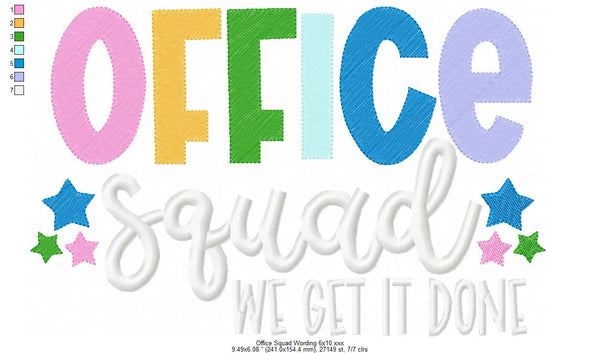 Office Squad Wording - 4 Sizes – A-Z Blanks and Designs