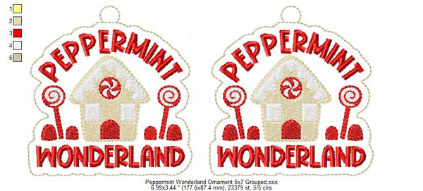 Peppermint Wonderland Ornament – A-Z Blanks and Designs