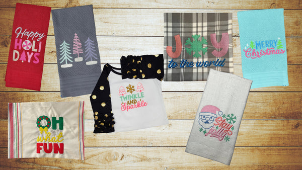 Colorful Christmas Wording Bundle – A-Z Blanks and Designs
