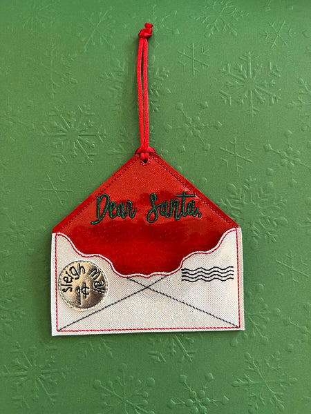 Dear Santa Envelope Ornament – A-Z Blanks and Designs