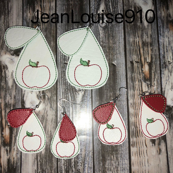 Apple Tear Drop Earring – A-Z Blanks and Designs