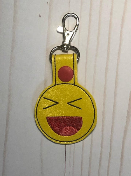 Excited Smiley Face Key Fob - 2 Styles – A-Z Blanks and Designs