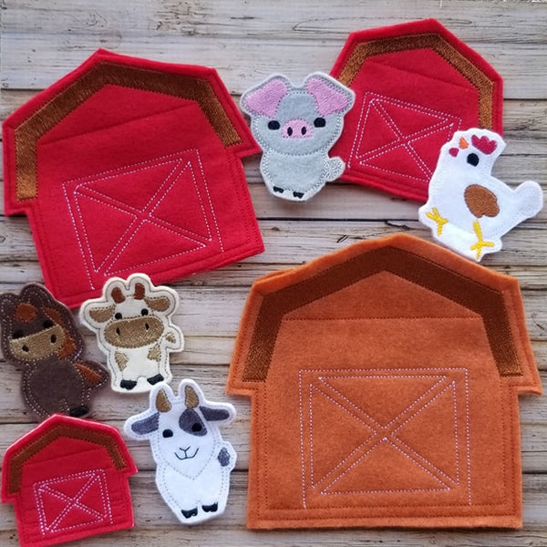 Old MacDonald Barn Finger Puppet Holder - HOLDER ONLY - 3 Sizes – A-Z ...