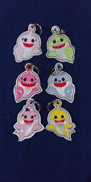 Shark Family Key Fob SET - 6 Designs - 2 Styles – A-Z Blanks and Designs