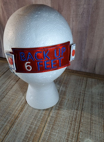 Back Up 6 Feet Mask Attachment – A-Z Blanks and Designs