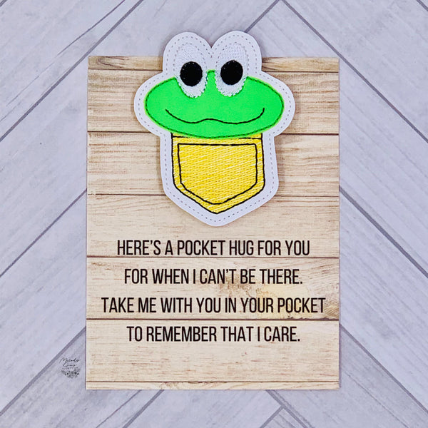 Frog Pocket Hug – A-Z Blanks and Designs
