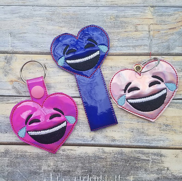 Emoji Heart Laughing Key Fob - 2 styles – A-Z Blanks and Designs