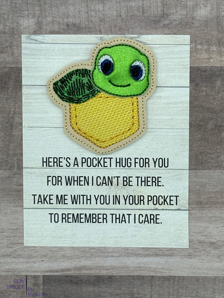 Turtle Pocket Hug – A-Z Blanks and Designs